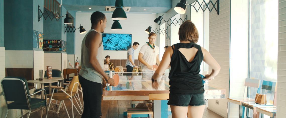 Travelers hostel Ozz Nice France | The bar of our Youth Hostel in Nice